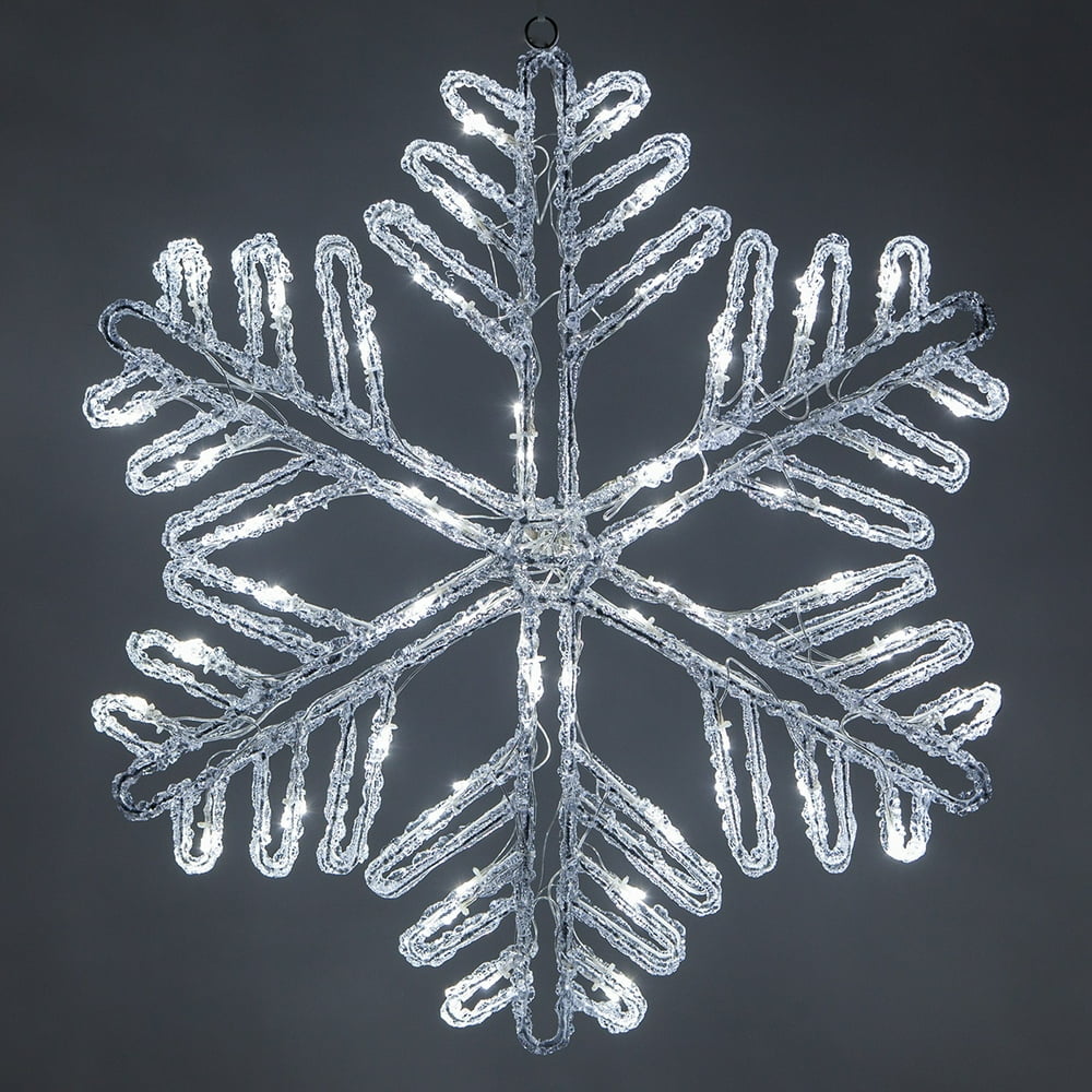 Wintergreen Lighting LED Snowflake Light Christmas Decorations Outdoor ...