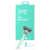 Joy Female Razor Handle with 2 Blade Refill Cartridges, Teal - Walmart.com