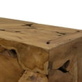 vidaXL Coffee Table Teak Resin 35.4"x19.7"x11.8" - Walmart.com