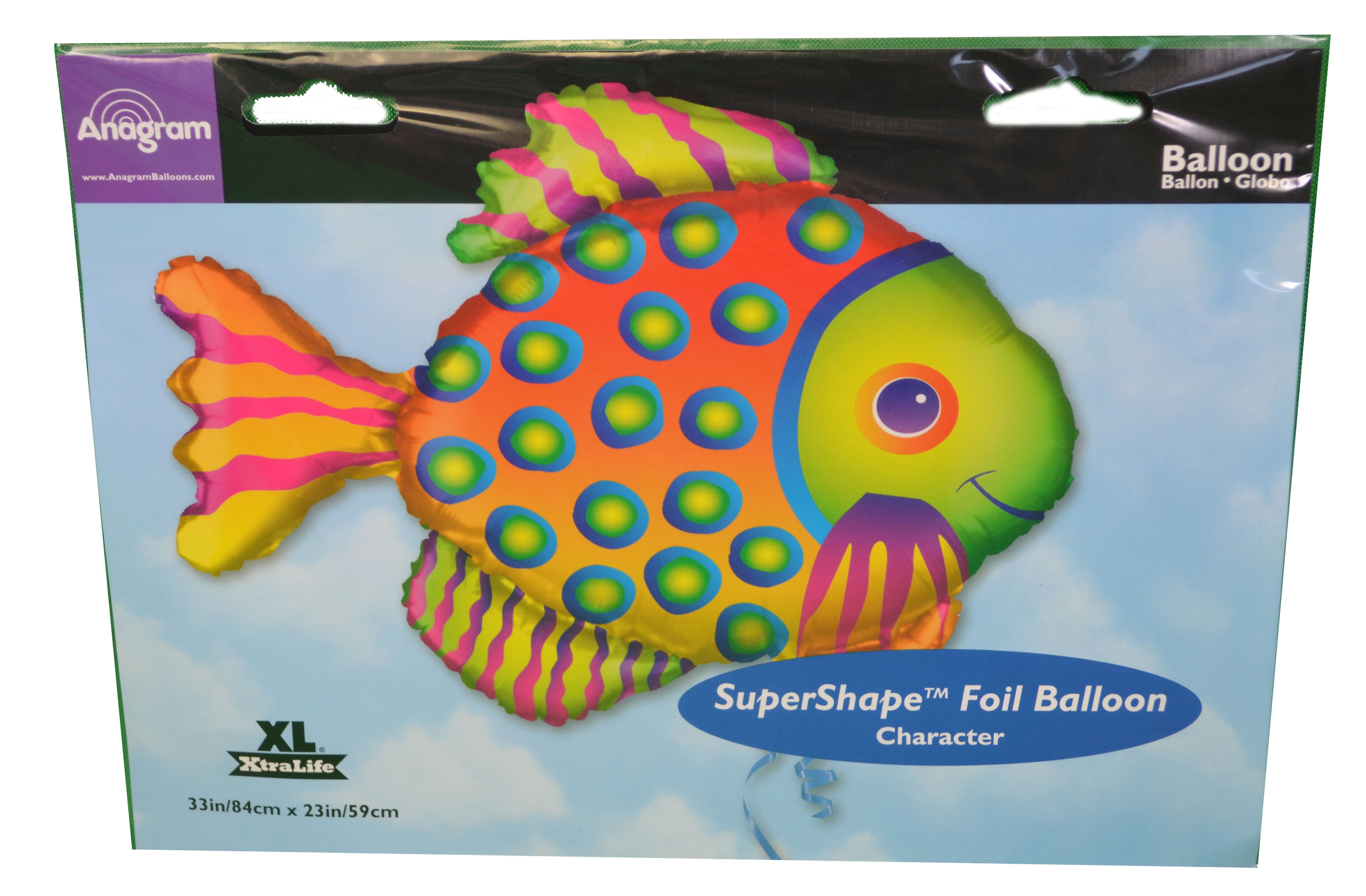 XL 33" Tropical Fish Super Shape Mylar Foil Balloon Birthday Party ...