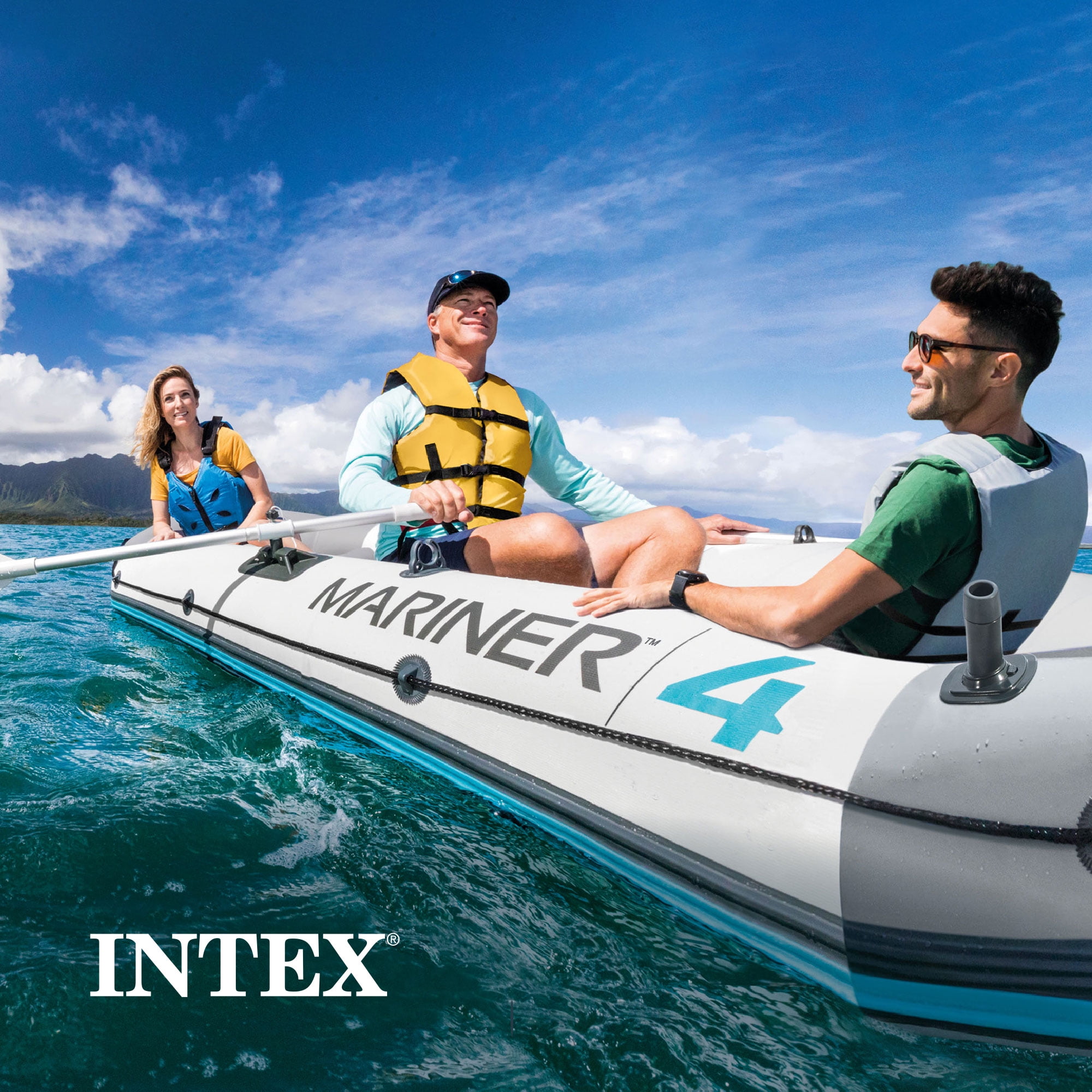 Intex Mariner 4 Balsa Inflable con Motor Mount Kit Chile | Ubuy