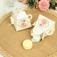 Efavormart 25 Pack | 4" Mini Teapot Favor Boxes Light Ivory Tea Time ...