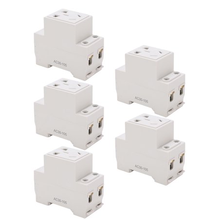 Power Outlet,Power Socket 5 Hole Guide Rail Socket Power Socket ...
