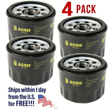 John Deere Original Equipment Oil Filter #AM125424 (Qty 4) - Walmart.com
