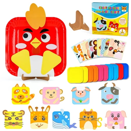 Lucyzero DIY Craft Toys for Kids, Simple Paper Crafts Kit for Toddler 3 ...