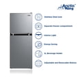 Arctic King 4.5 Cu Ft Two-Door Compact Refrigerator, Stainless Steel ...