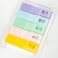 100Sheets Repositionable Colored Adhesive Labels Adhesive Note Book ...