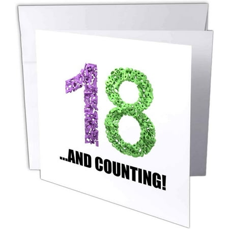 18Th Anniversary. and Counting. Intricate Numbers Design. - Greeting ...