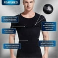 Lilvigor Compression Shirts for Men Slimming Shirt Body Shaper Vest to ...