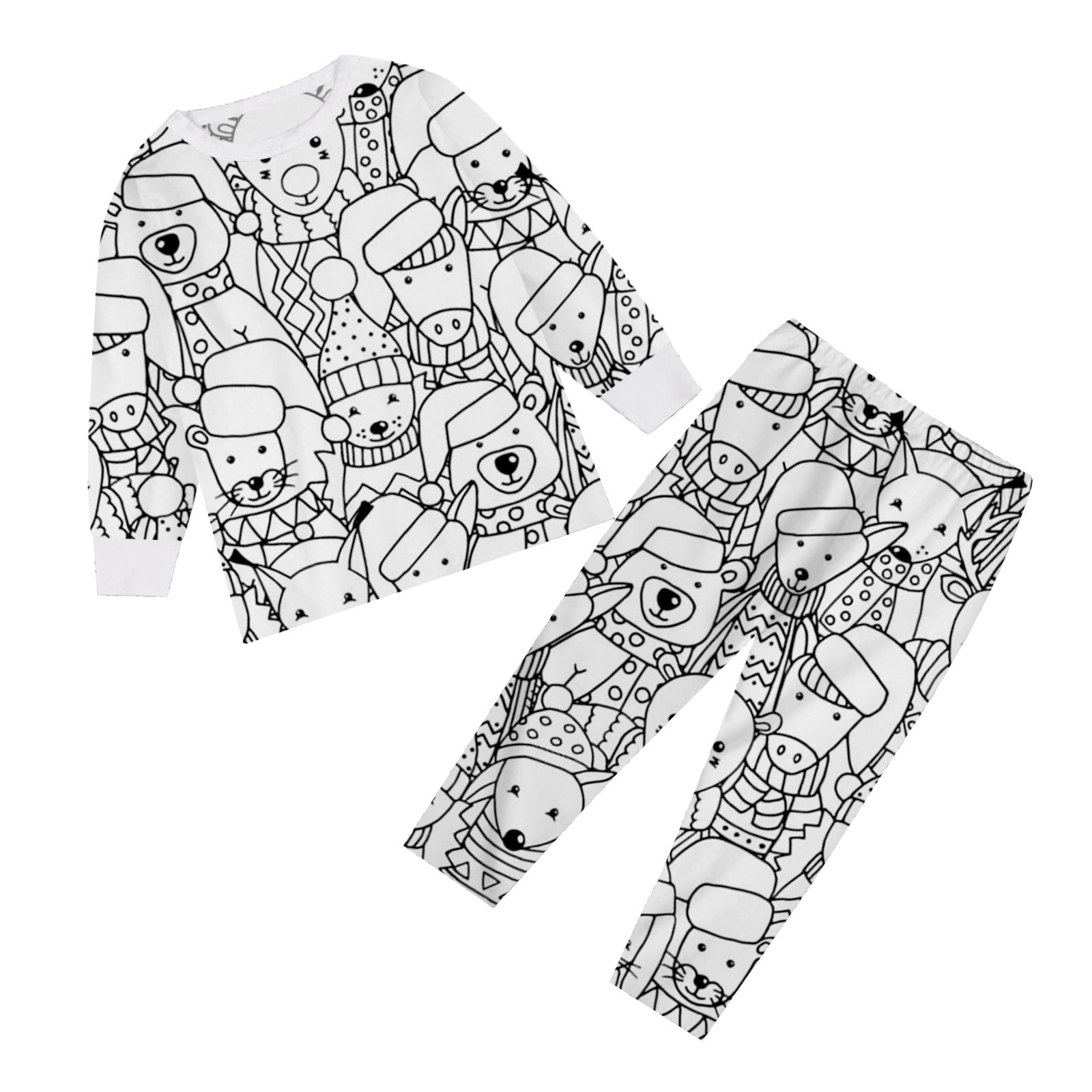 Click here for Tianyuuuu Diy Hand Painted Coloring Pajama Set For... prices