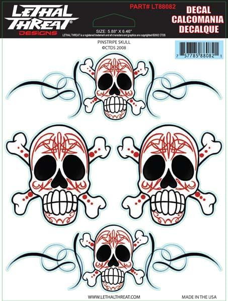 Skull Pinstripe Designs