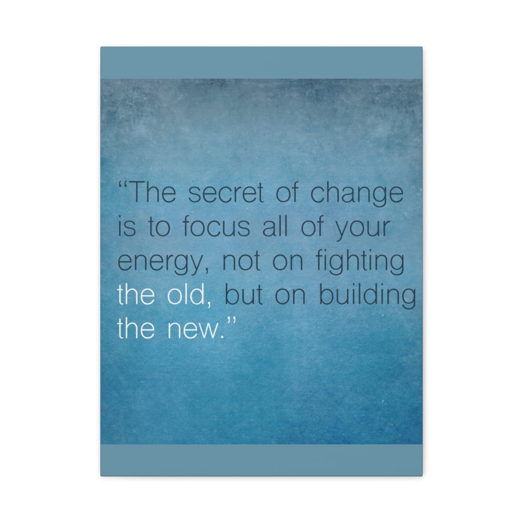 Inspirational Wall Art Secret Of Change Motivation Wall Decor for Home ...