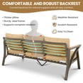 6-Piece Outdoor Patio Furniture Set, Steel Frame Outdoot Sectional Sofa ...