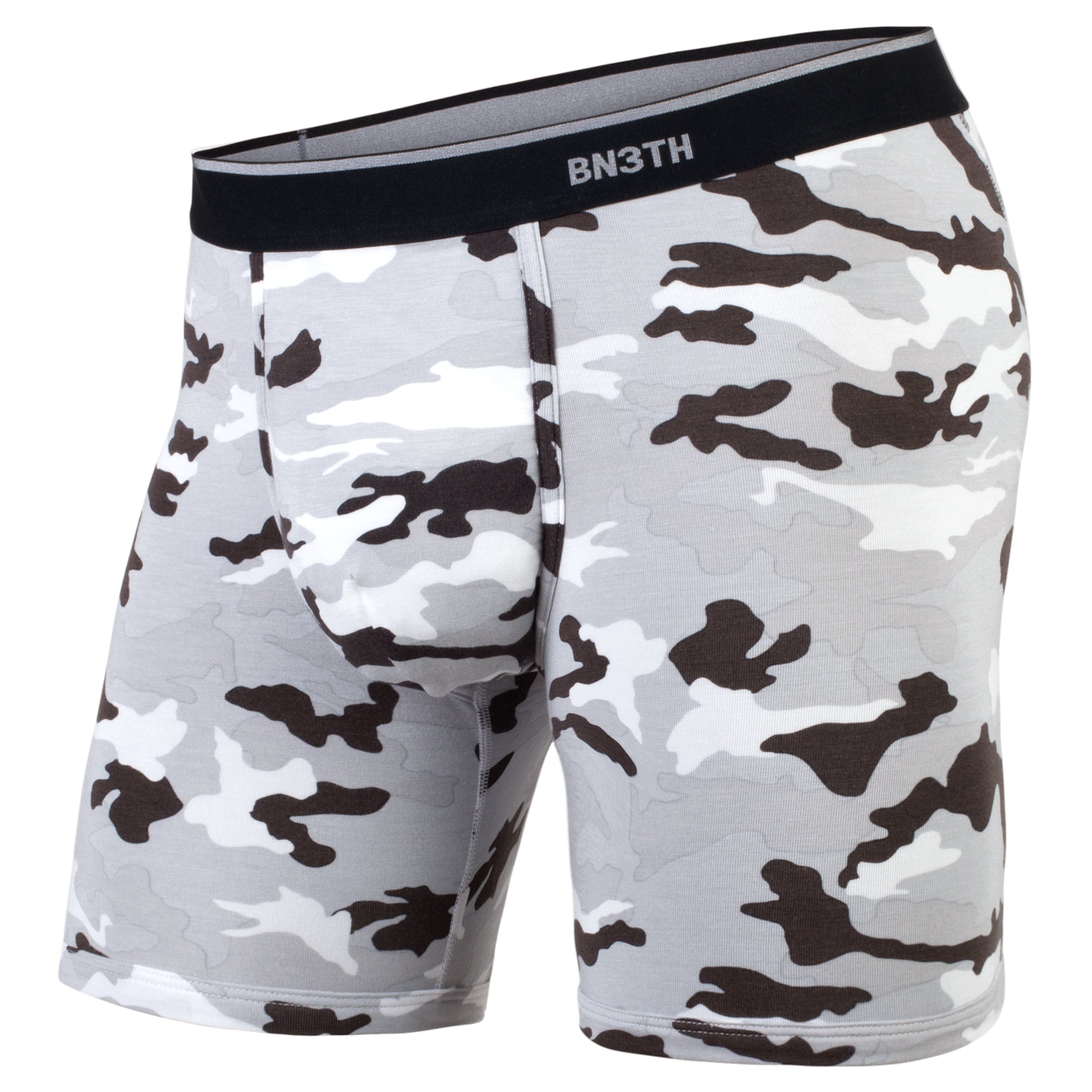 BN3TH Men's Classic Boxer Brief-Prints Collection (Camo Snow, Large ...