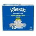 Kleenex Trusted Care 2-Ply Facial Tissues, 160 Tissues/Box, 12 Flat Dispenser Boxes - Walmart.com