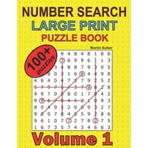 Number Search Puzzles For Adults: Number Find Puzzle Books For Adults ...