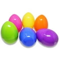 JOYFY 6-Pack 10-Inch Giant Plastic Bright Solid Easter Eggs Assorted ...