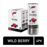 Celsius Healthy Energy Drink, Non-Carbonated, Sugar Free, Raspberry ...