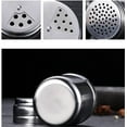 ZCSKFIN Stainless Steel Salt and Pepper Shakers, Adjustable Pour Holes ...