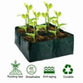 PURELY- 4 Grids Planting Growing Bags Vegetable Container Pot Nursery ...