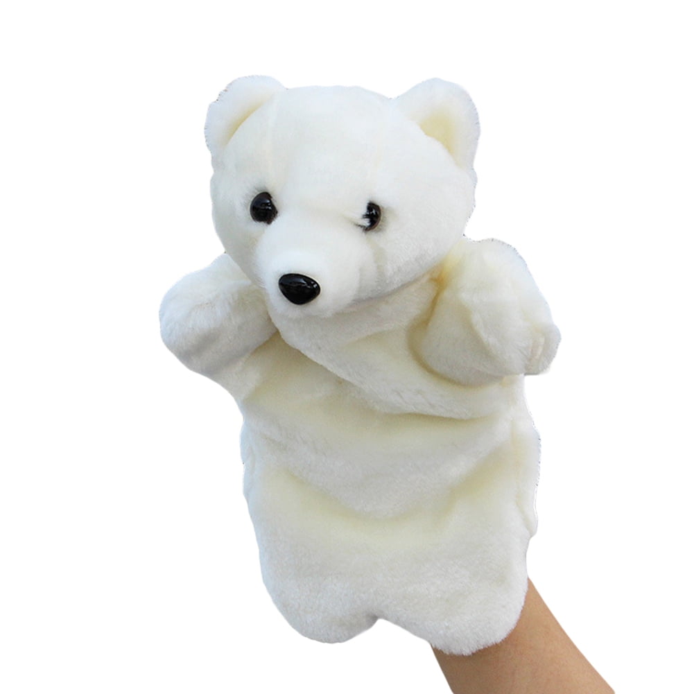 HEVIRGO Cute Plush Bear Animal Hand Puppet Doll Intelligent Parent ...