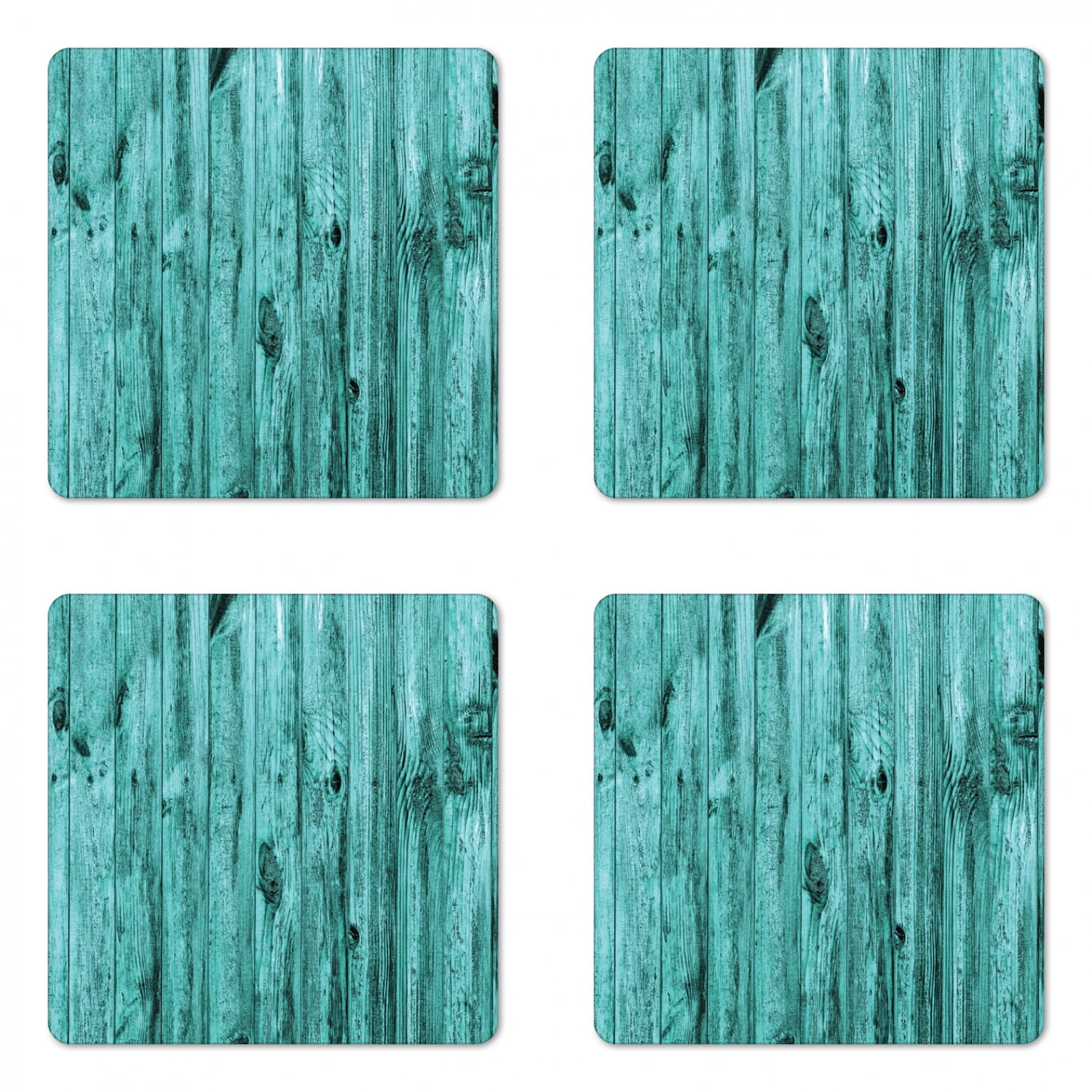 Turquoise Coaster Set of 4, Wall of Turquoise Wooden Texture Background ...
