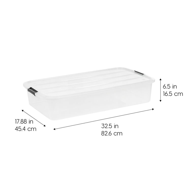 Under Bed Plastic Storage Bins Under Bed Storage Box With Easy Slide