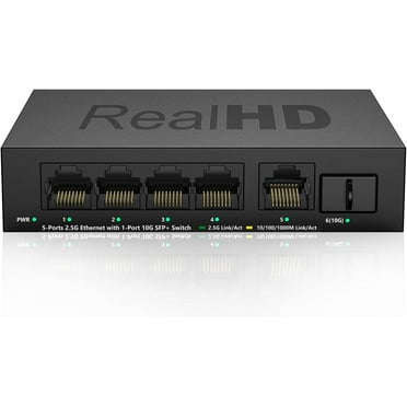 5 Port 2.5GB Ethernet Switch Unmanaged Network Switch | 5 x 2.5 Gigabit ...