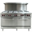 ZLINE 48" Professional 7 Burner Oven Range w/ Cast Iron Grill ...