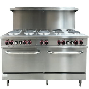 ZLINE 48 in. Professional 6.0 cu. ft. 7 Gas Burner/Electric Oven Range ...