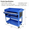 Seizeen Rolling Tool Cart with Storage, Garage Tool Chest on Wheels 1 ...