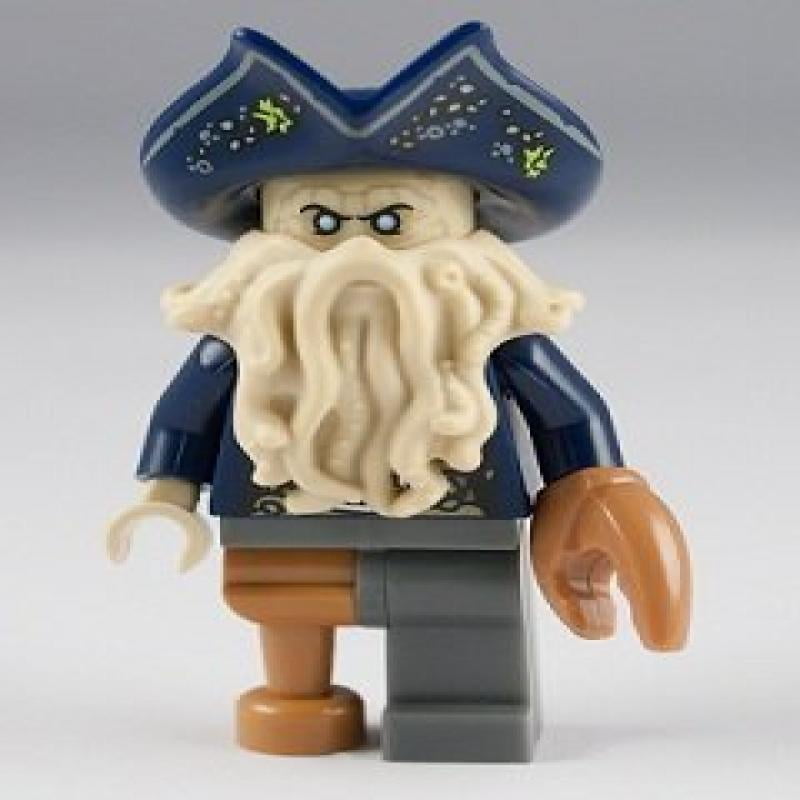 Lego Davy Jones Mini Figure Captain of the black Pearl , Pirrates of ...