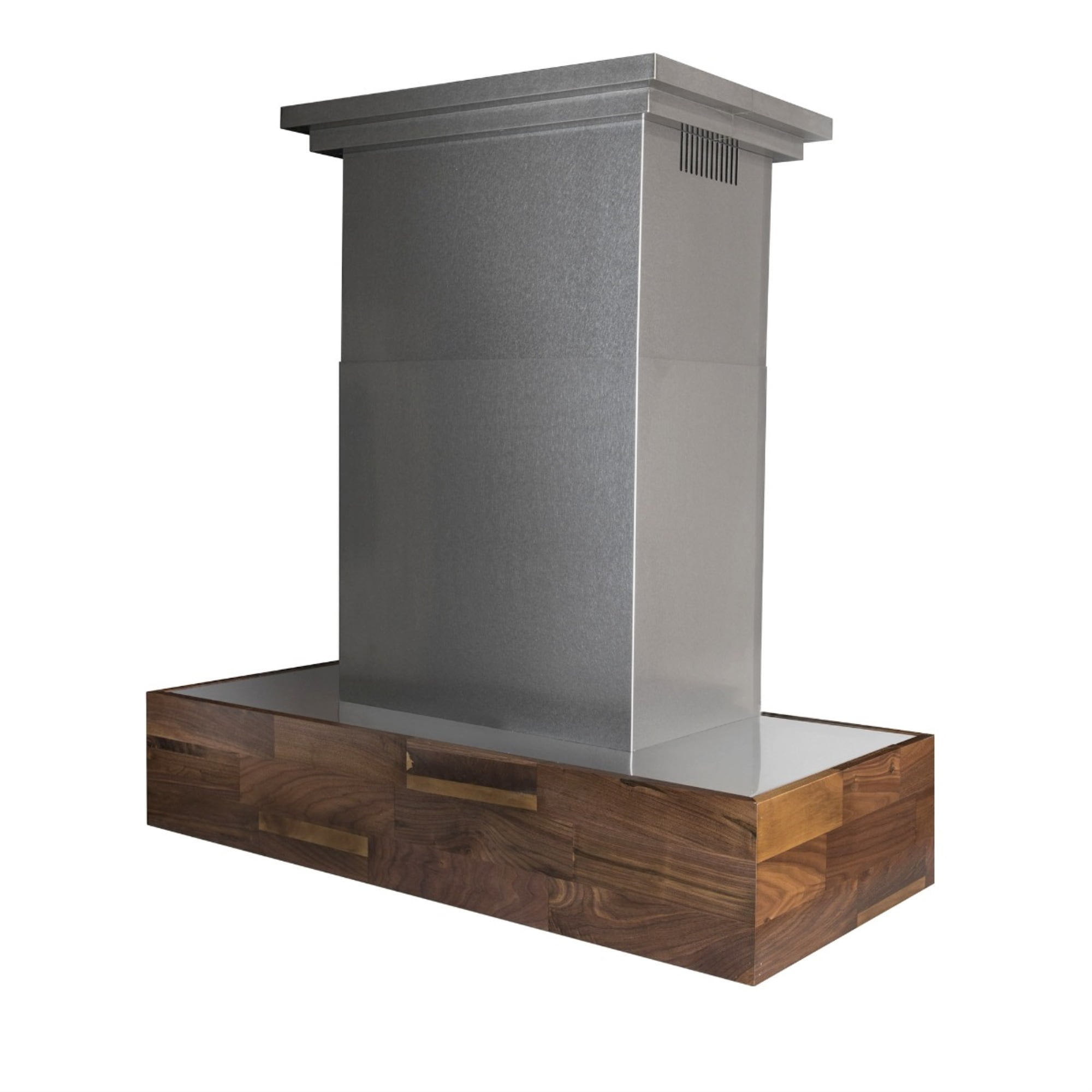 ZLINE 48 in. Designer Series Wooden Wall Mount Range Hood in Butcher ...