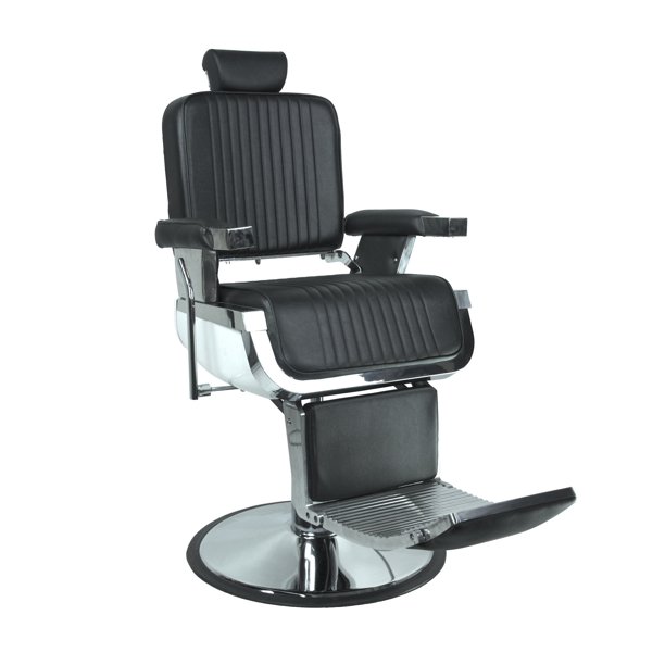 JAXSON Heavy Duty Barber Chair BLACK Reclining, Hydraulic Barber Chair ...