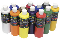 Chromacryl Acrylic Essentials Set, Assorted Vibrant Colors, Set of 12 ...