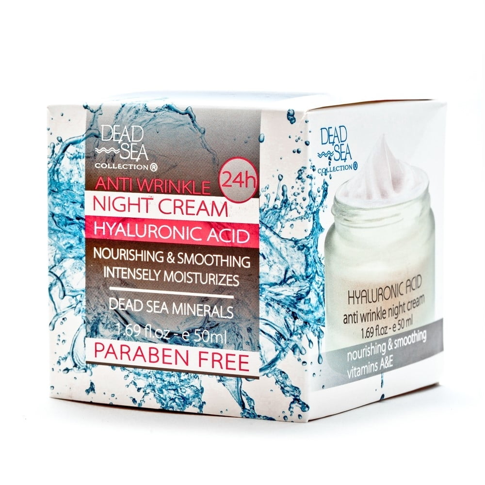 Dead Sea Collection Hyaluronic Acid Anti Wrinkle Night Cream 1 69 Fl Oz