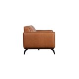 Porter Designs Carina Top Grain Leather Sofa - Brown - Walmart.com