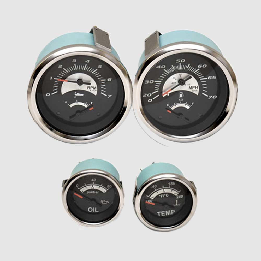 Teleflex Boat Gauge Set | Crownline Mercury I/O (Set of 4) - Walmart.com