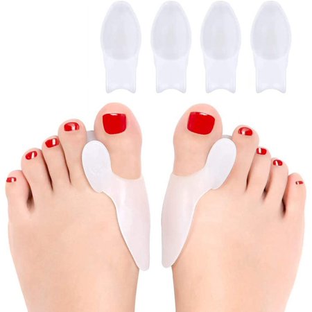 Haoxi Valgus Protection and Toe Separators, 4 PCS Soft Gel Bunion ...