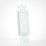 DATACOMM ELECTRONICS 45-0016-WH Decor Insert with Flexible Opening ...