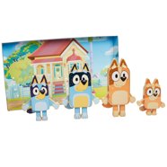 Bluey Toy Show Character Pack - Bluey, Bingo, Lucky's Dad, Lila Figures ...