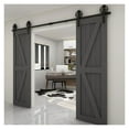 Sliding Barn Door Hardware Kit Heavy Duty Smoothly And Quietly Easy To ...