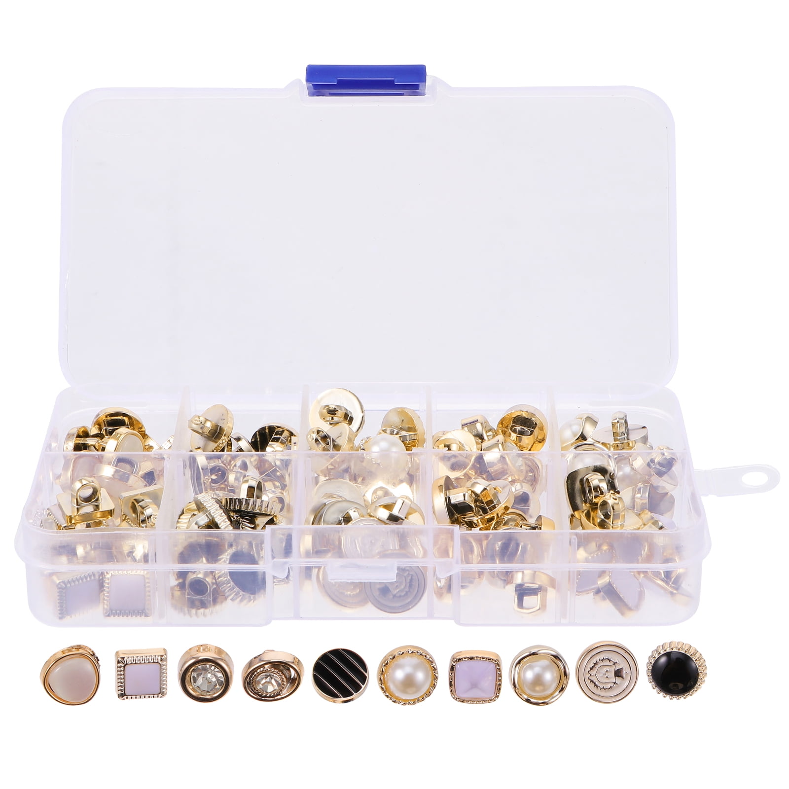 NUOLUX Buttons Buttons Coat Buttonassorted Gold Gemstone Bling Clothes ...