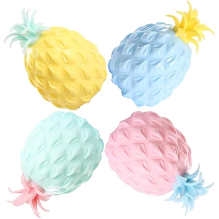 4 Pieces Pineapple Ball,Anti Stress Pineapple,Simulation Pineapple ...