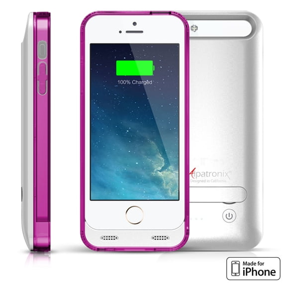 Alpatronix BX120 Slim iPhone SE, 5S, 5 Battery Case, 2400mAh Charging ...