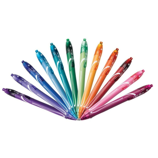 Bic Gelocity Quick Dry Retractable Fashion Gel Pen Medium Point 07mm Assorted Fashion