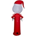 Disney Airblown, 5.5ft Stylized Jack Skellington with Spider Snowflake ...