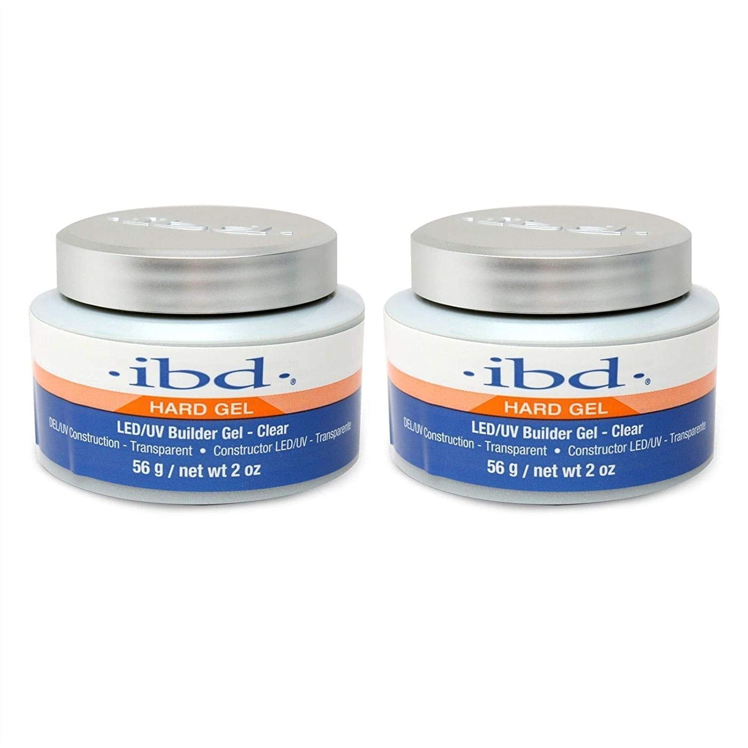 ibd Hard Gel LED/UV Builder Gel Clear 56 g / 2oz, 2 pcs - Walmart.com