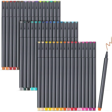 Colored Pens for Journaling Taking, 48 Vibrant Colors Fineliner Pens ...