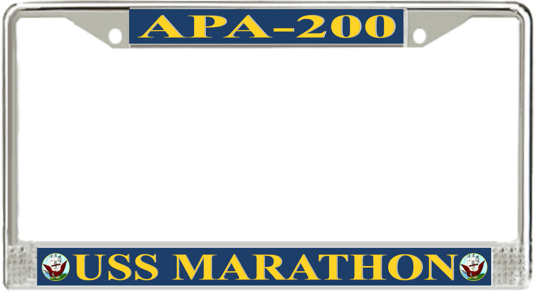 USS Marathon APA-200 License Plate Frame - Walmart.com